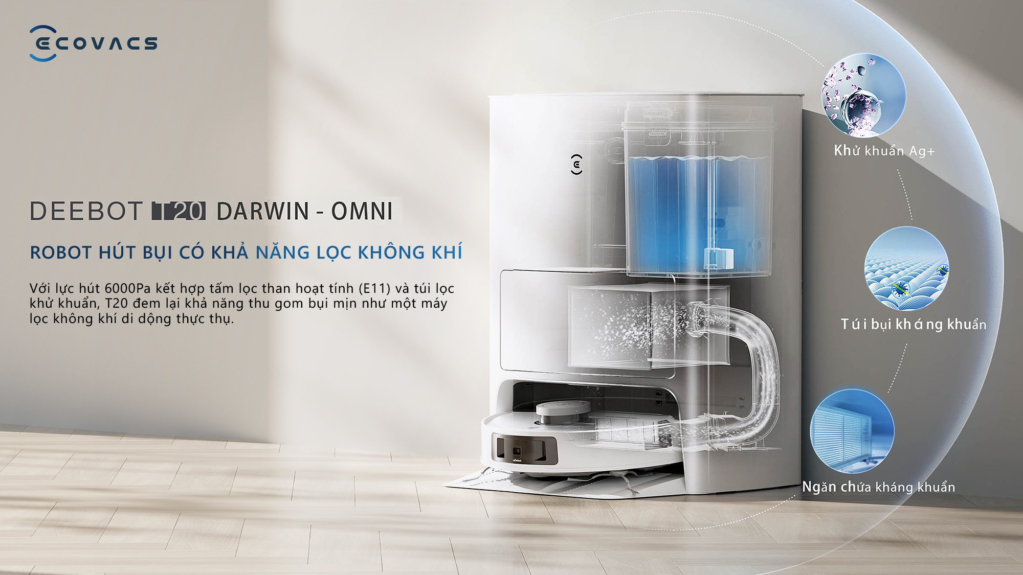 Khả năng thực hiện nhiều nhiệm vụ trong một lần hoạt động của robot hút bụi